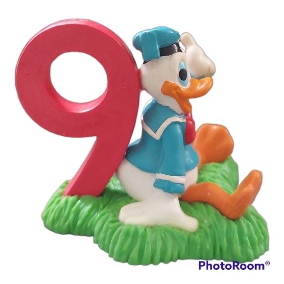 Disney | Other | Disneys Donald Duck Vintage 8s Number 9 Cake Topper ...